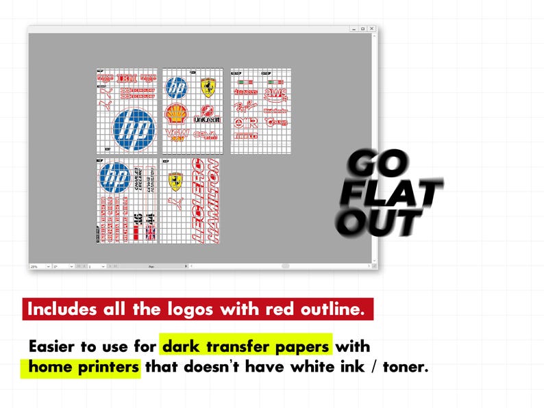 2025 Ferrari F1 Sponsor Logos - DIY Racing Suit (digital Download) - Etsy