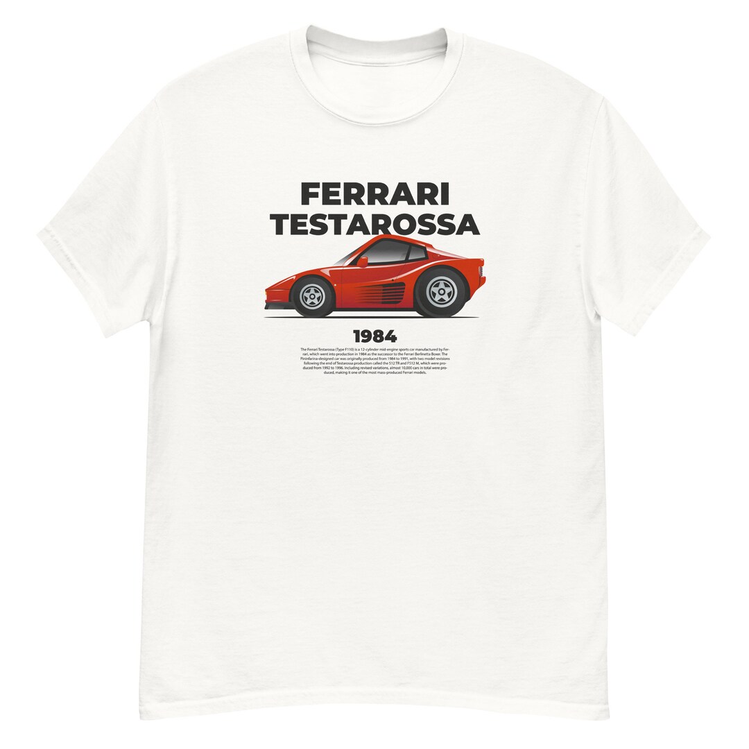 Ferrari Testarossa T-shirt Classic Car Enthusiast Tee Vintage Auto ...