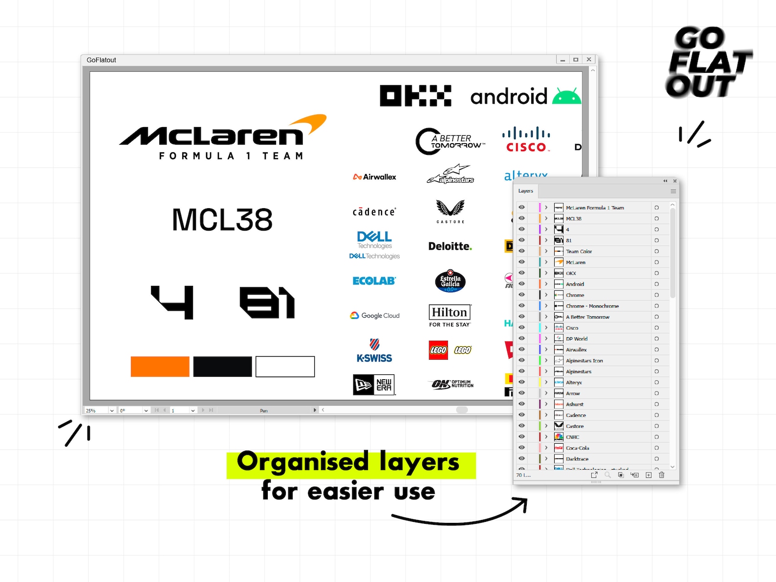 2024 Mclaren F1 Team Sponsor Logos - Vector Files (digital Download) - Etsy