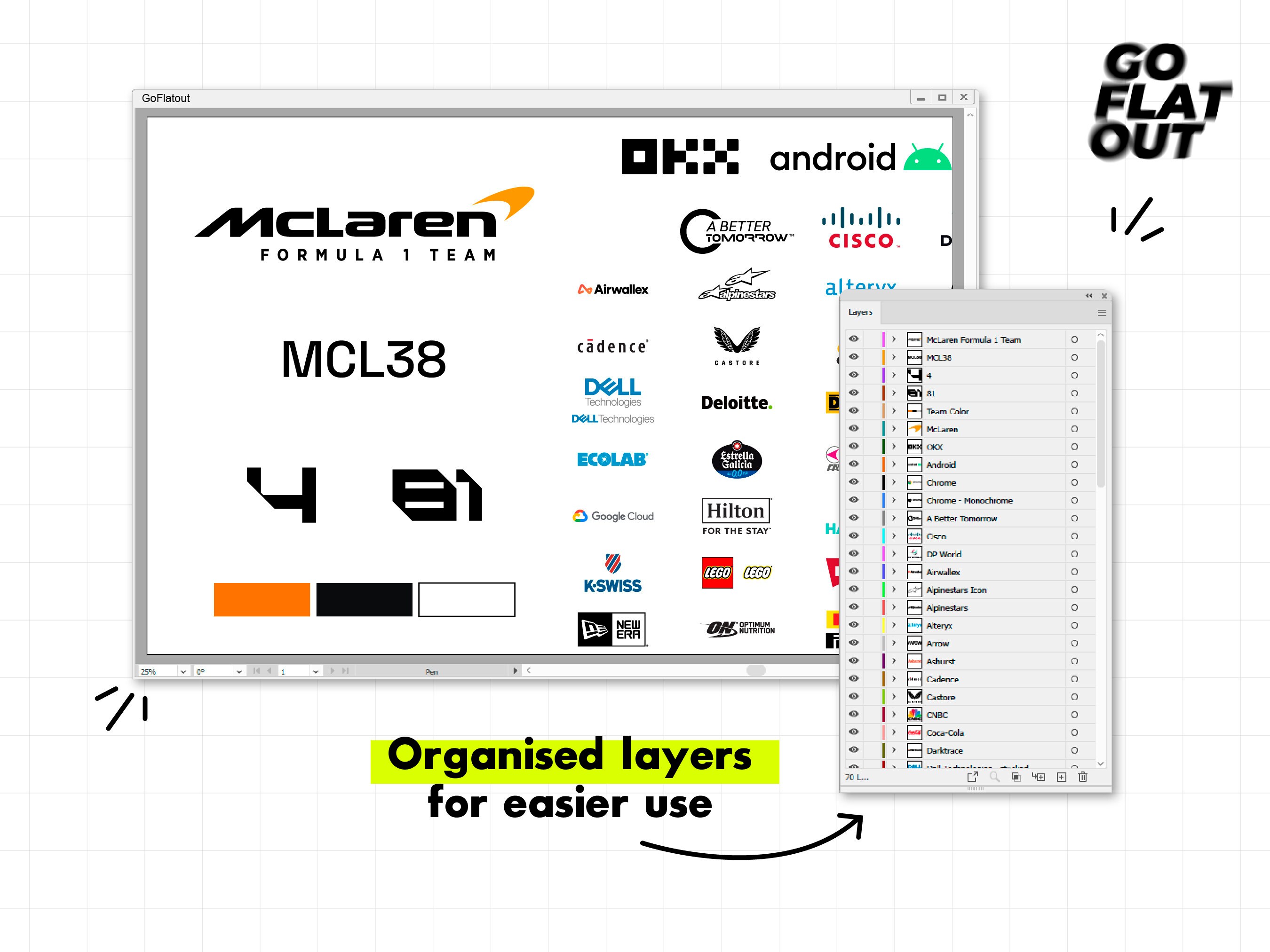 2024 Mclaren F1 Team Sponsor Logos - Vector Files (digital Download) - Etsy