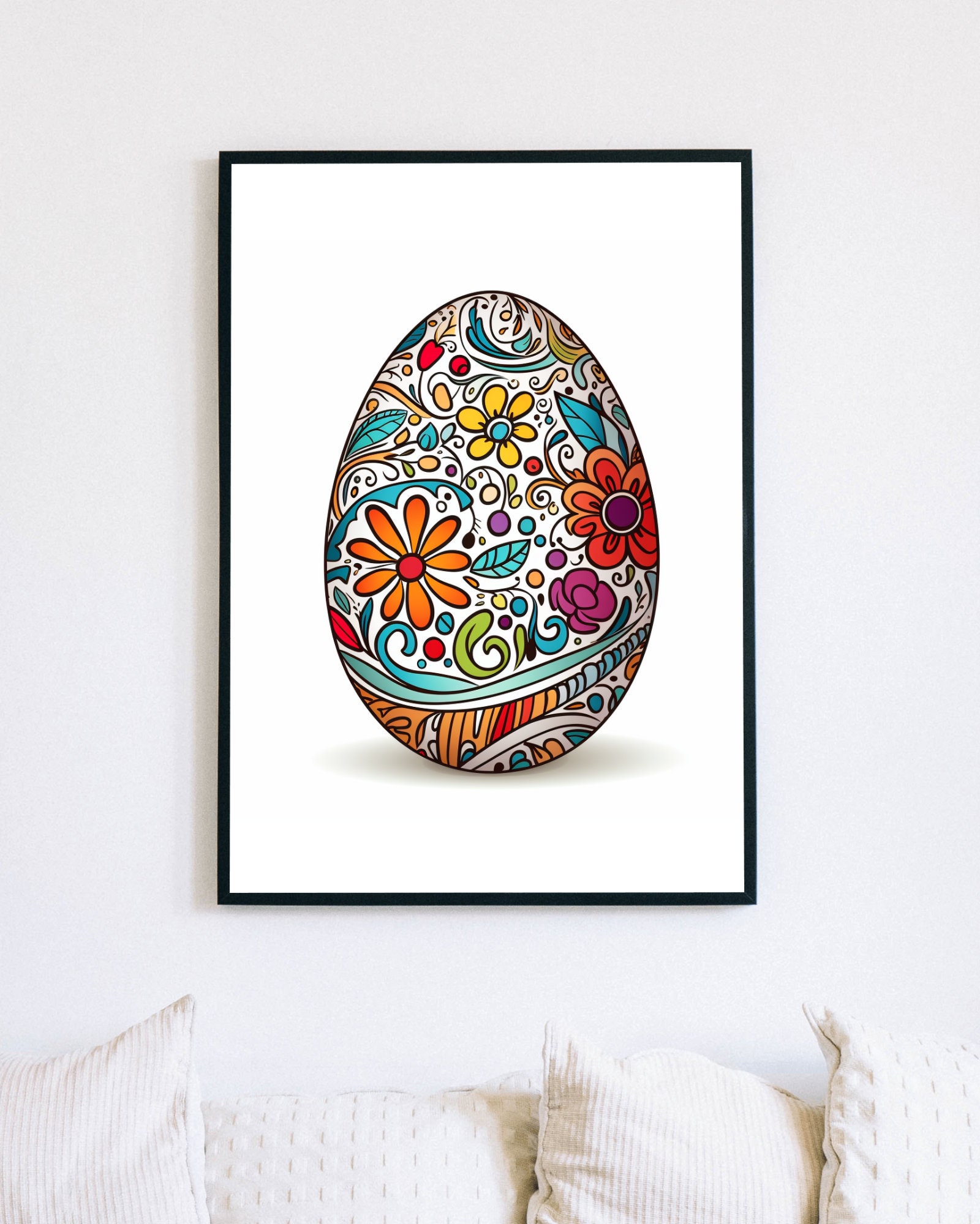 55 Easter Mandala Decorated Egg Coloring Pages for Adults and Kids ...
