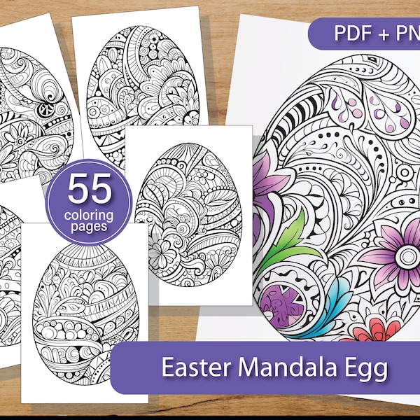 Easter Egg Mandala - Etsy