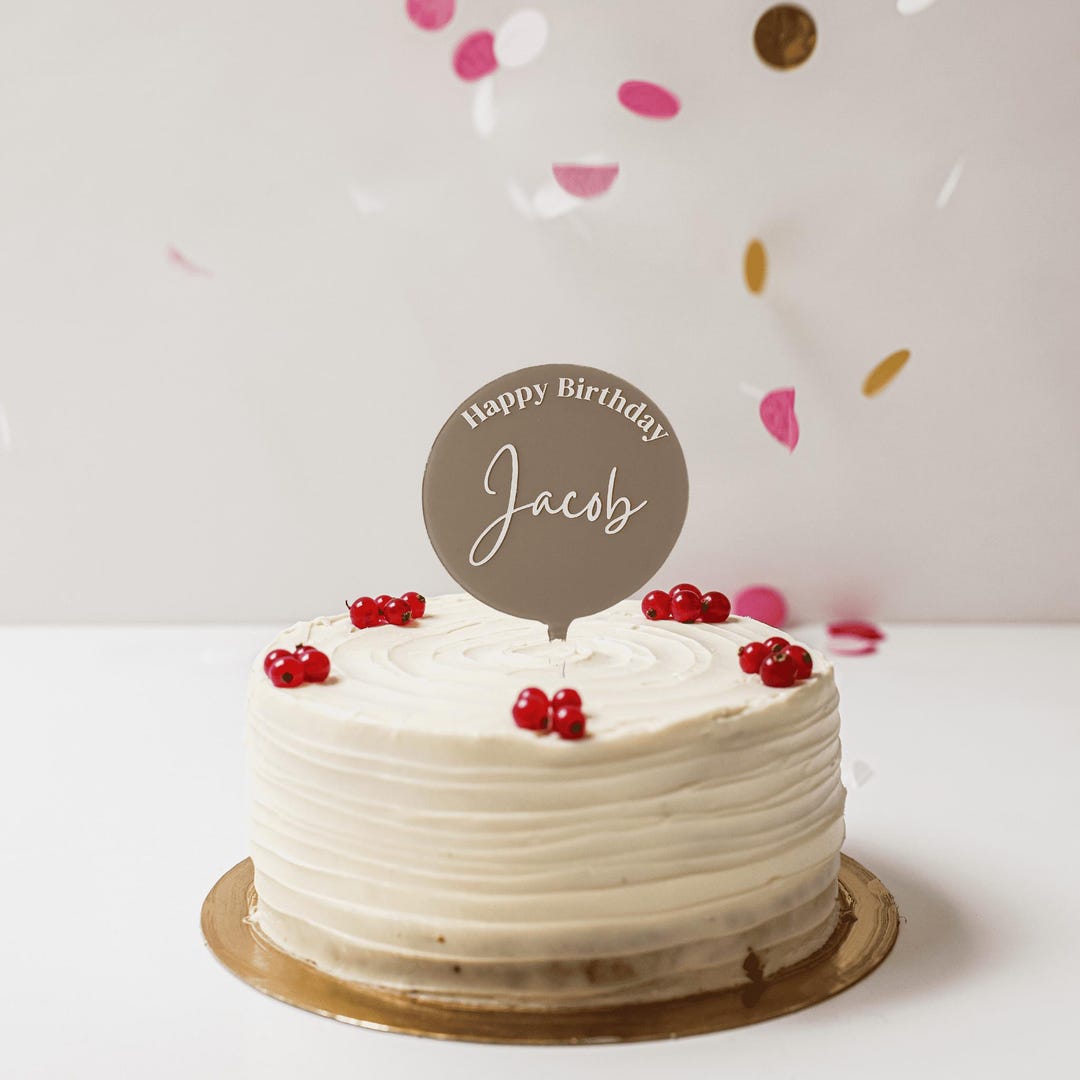 Personalized Birthday Cake Topper,custom Name Topper, Custom Cake ...