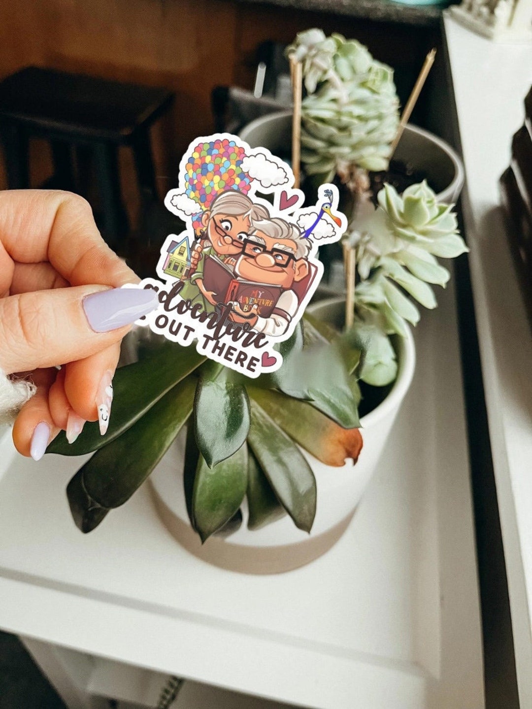 Pixar up Carl & Ellie Adventure is Out There Sticker, His Ellie Her ...