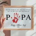 Printable Fathers Day Art, Papa Handprint Art, Fathers Day Handprint ...