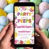 Editable Party With My Peeps Invitation, Easter Party Invitation ...