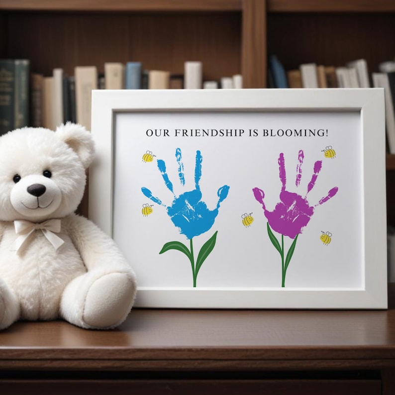 Friendship Handprint, Bestfriend Gift, Friendship Day, Friend Gift ...