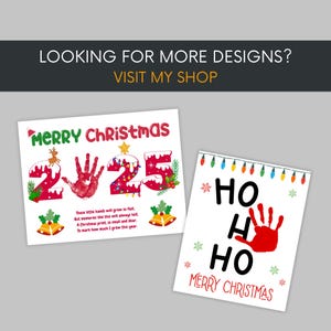 Printable Christmas Handprint, Christmas Poem Handprint, Holiday ...