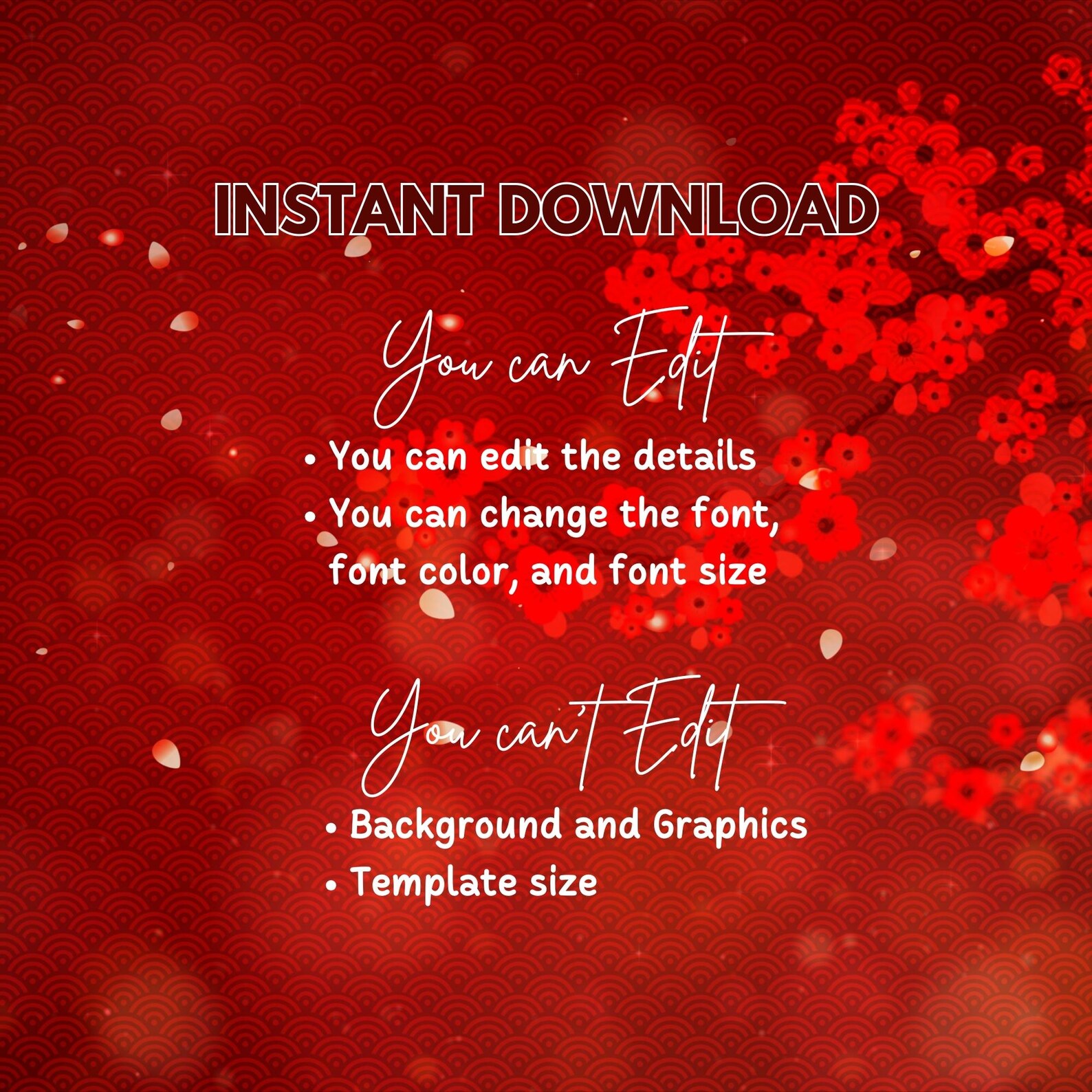 Editable Lunar New Year Invitation, Chinese New Year Invitation, Lunar ...