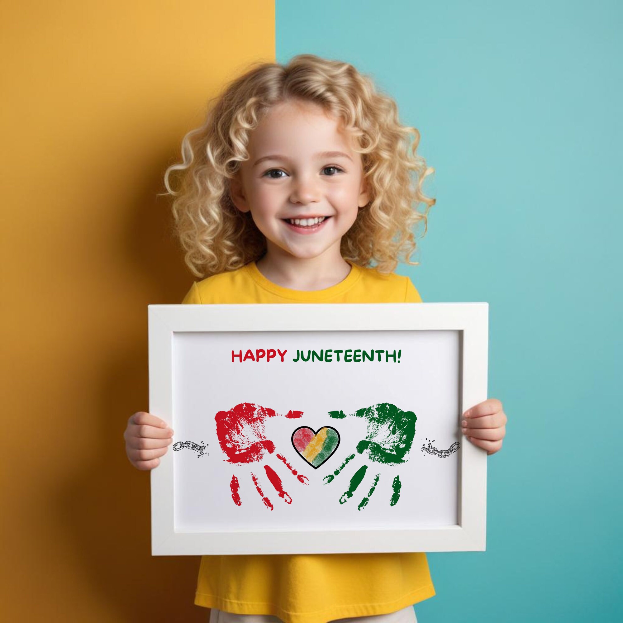Handprint Art, Juneteenth Day, Juneteenth for Kids, Handprint Craft ...