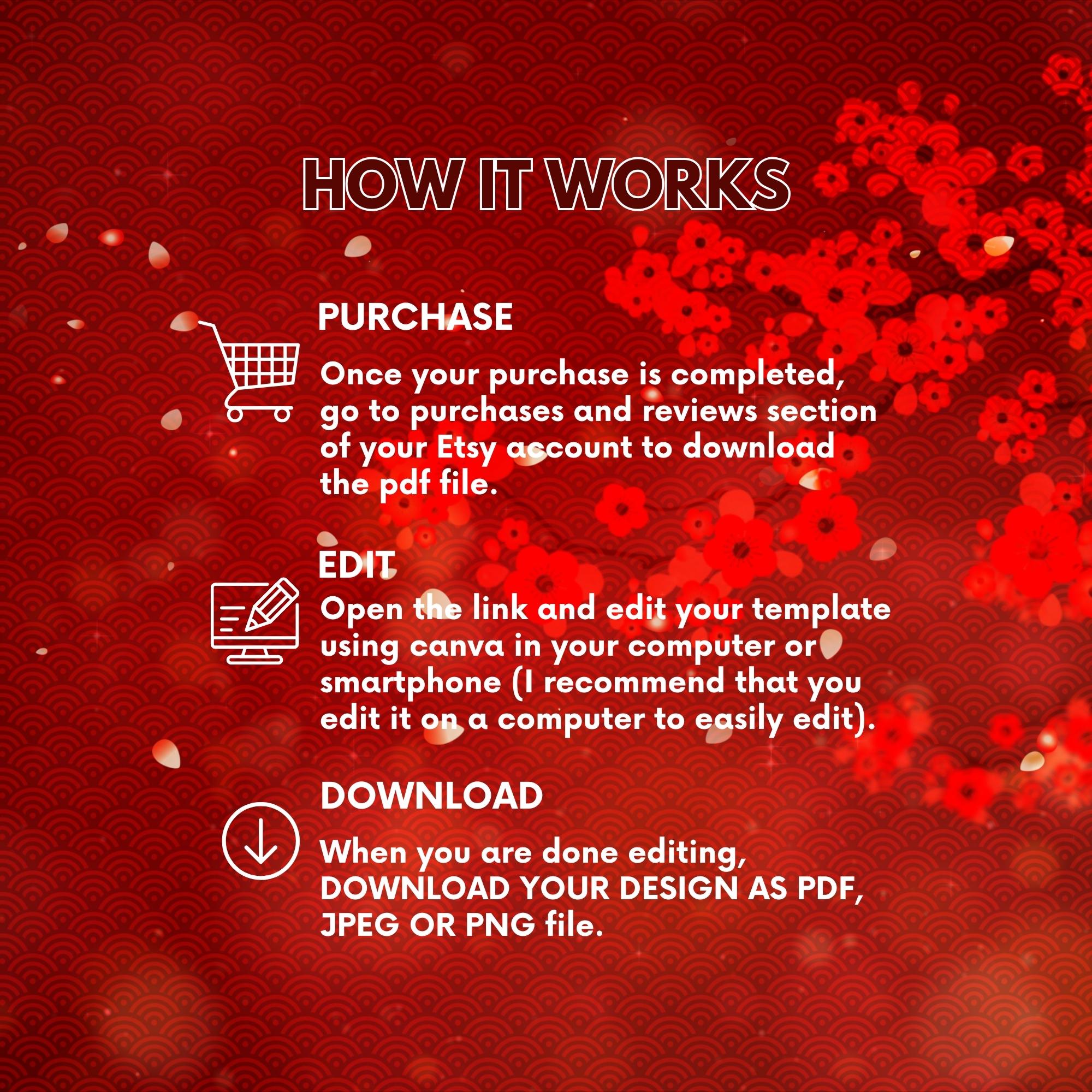 Editable Lunar New Year Invitation, Chinese New Year Invitation, Lunar ...