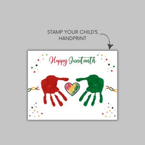 Printable Juneteenth Handprint, Freedom Day Handprint, Preschool ...