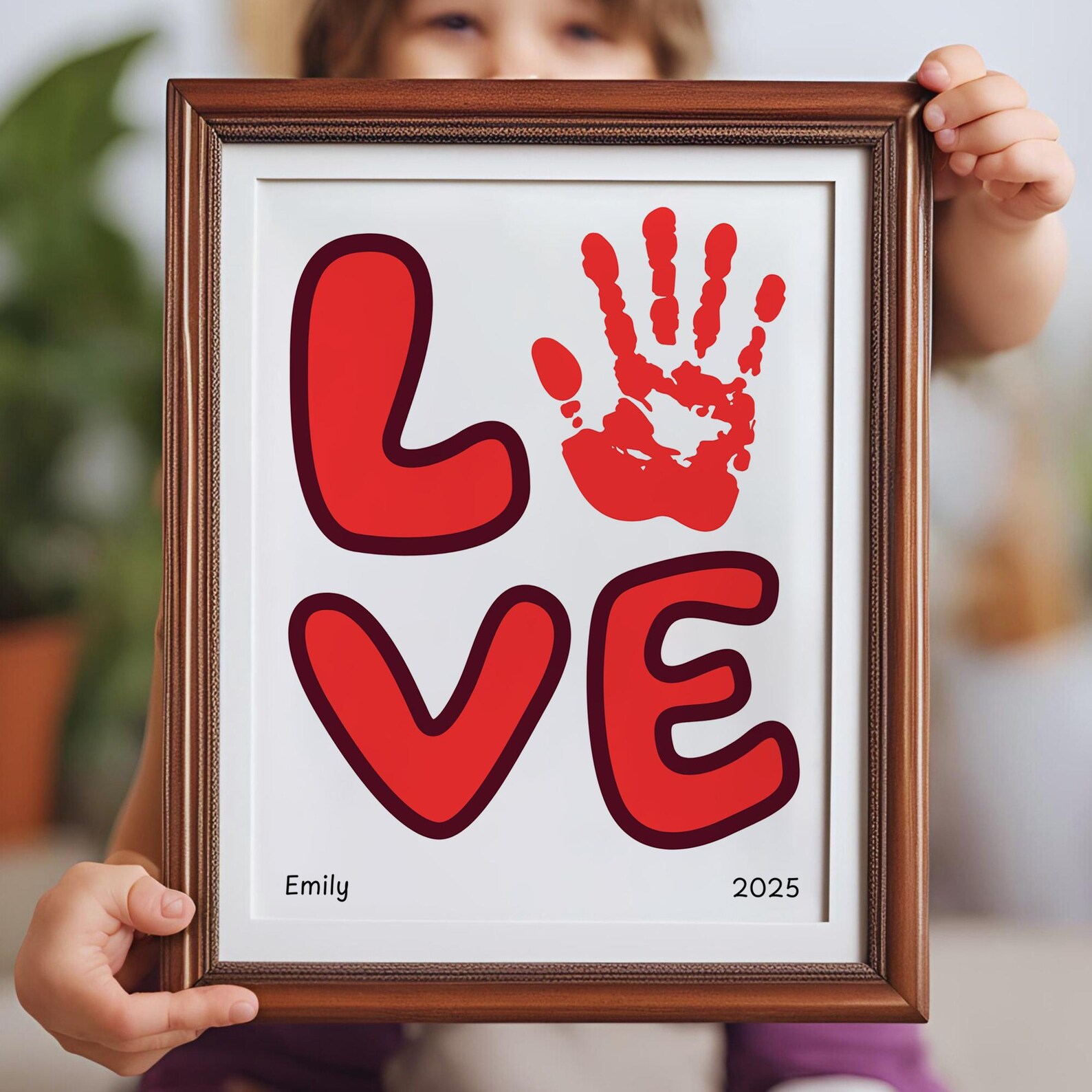 Printable Valentines Day Handprint Art, Valentines Love Craft ...