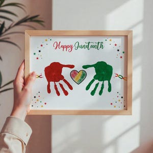 Printable Juneteenth Handprint, Freedom Day Handprint, Preschool ...