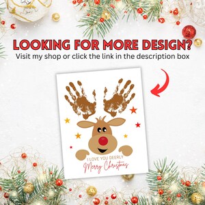 Printable Christmas Handprint Art, Christmas Hohoho Handprint Craft ...