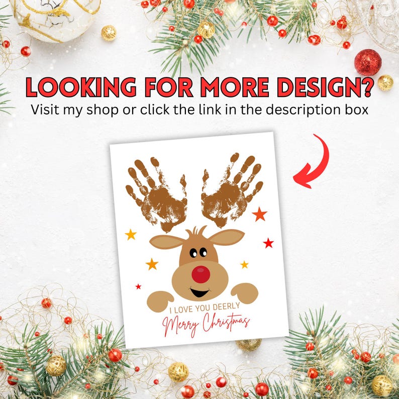 Printable Christmas Handprint Art, Christmas Hohoho Handprint Craft ...