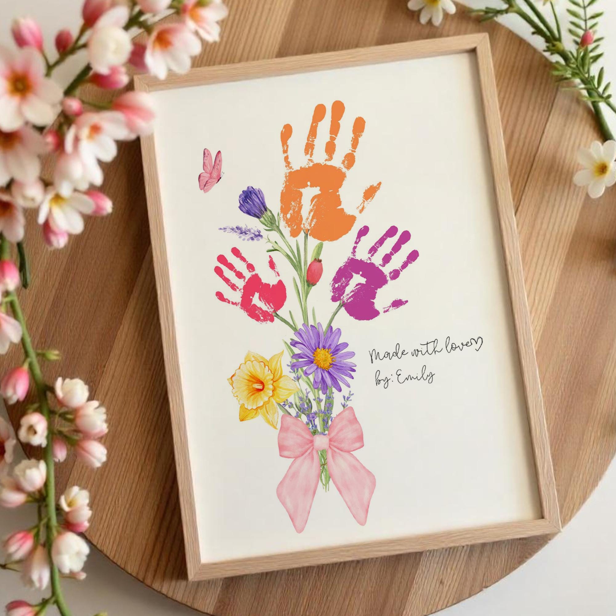 Printable Handprint Flower Bouquet, DIY Kid Craft (digital Download) - Etsy