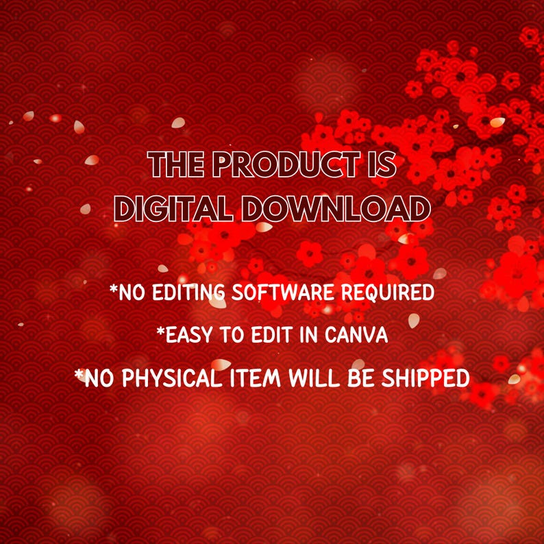 Editable Lunar New Year Invitation, Chinese New Year Invitation, Lunar ...