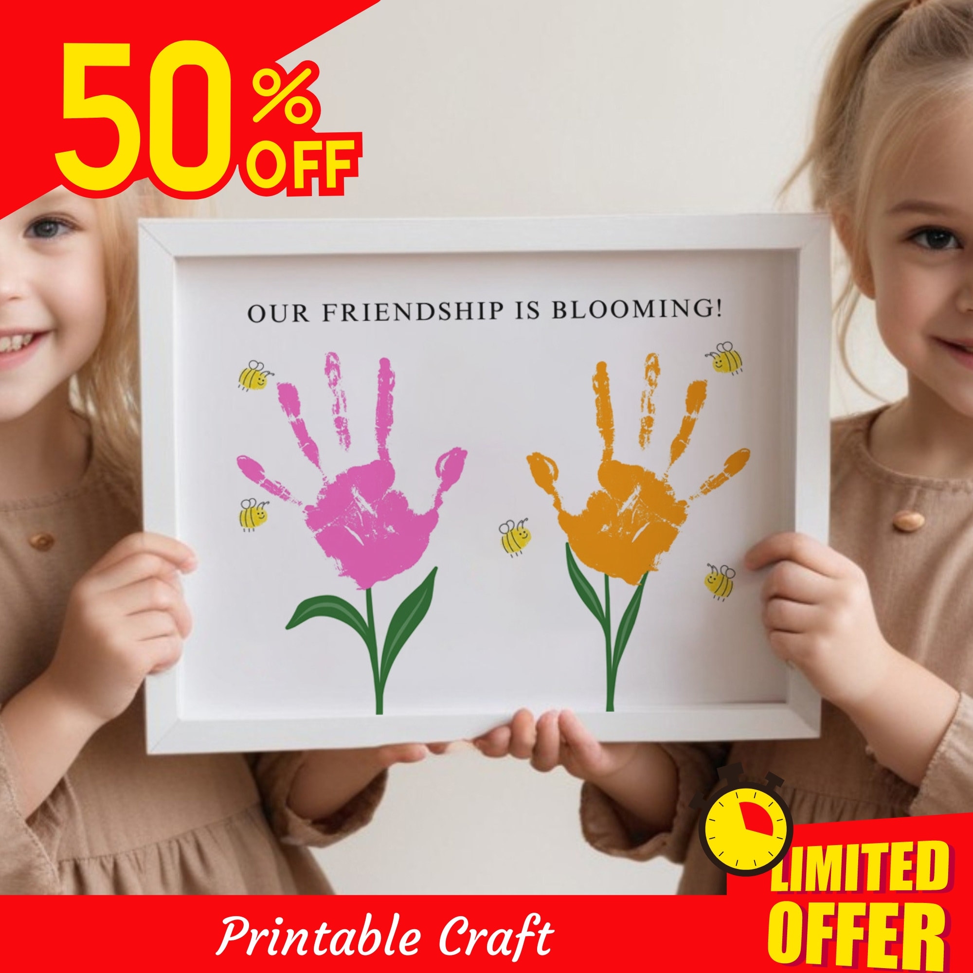 Friendship Handprint, Bestfriend Gift, Friendship Day, Friend Gift ...