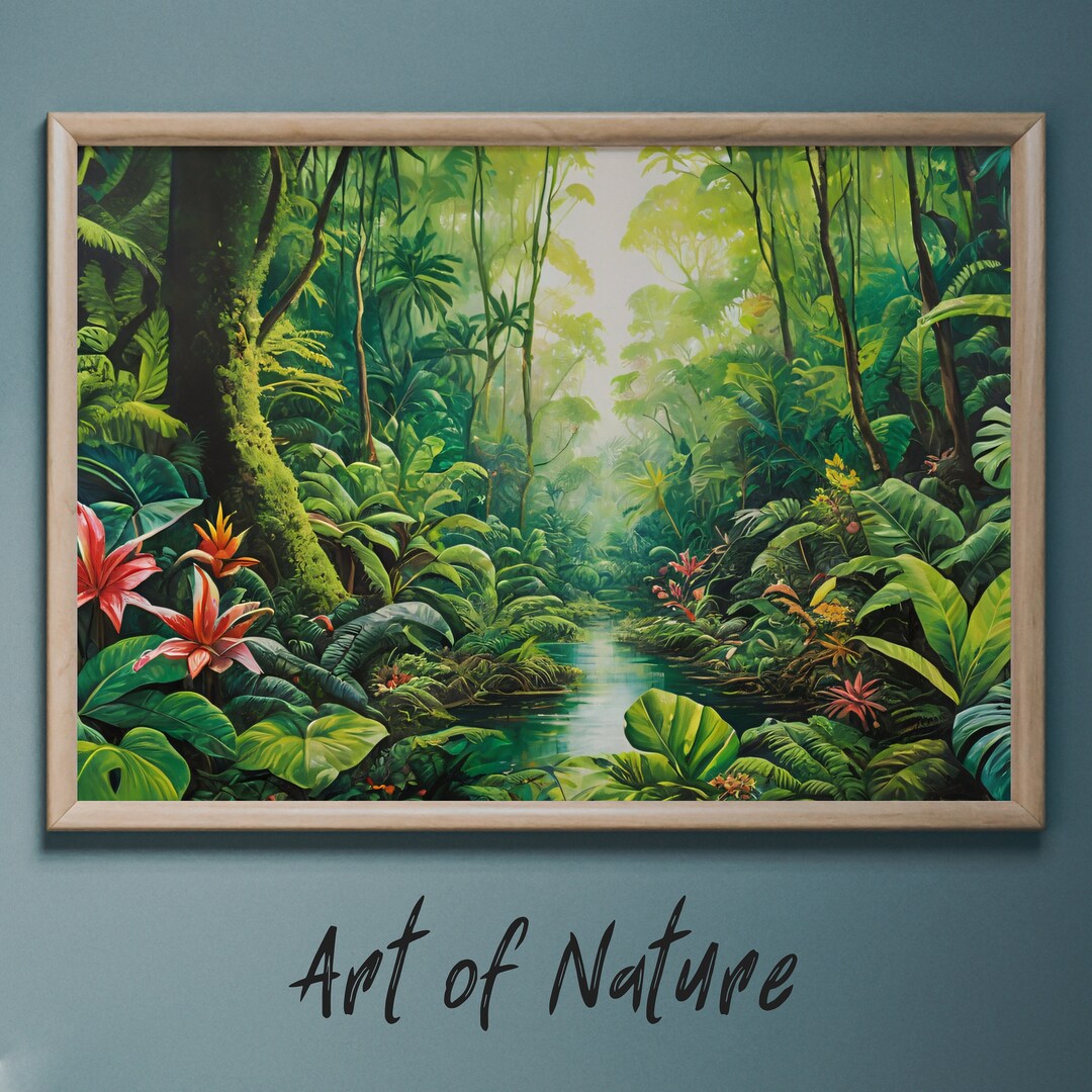 Rainforest Full of Life, Rainforest, Landscape, Paint, Digital ...