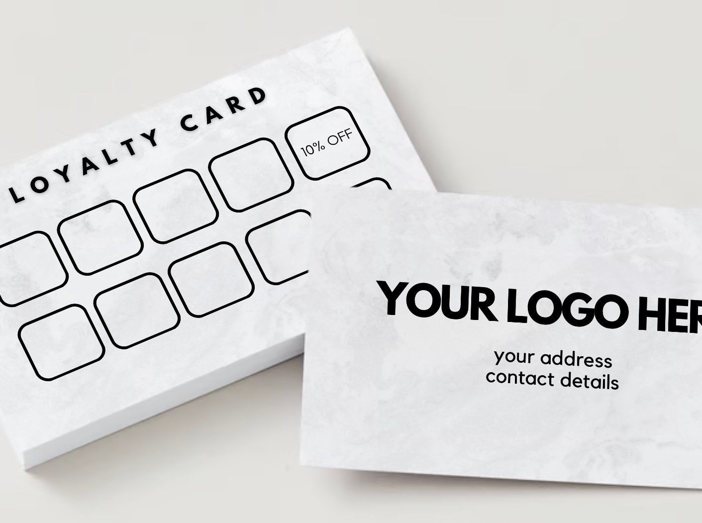 Editable Loyalty Card Template, Punch Card, Editable Rewards Card ...