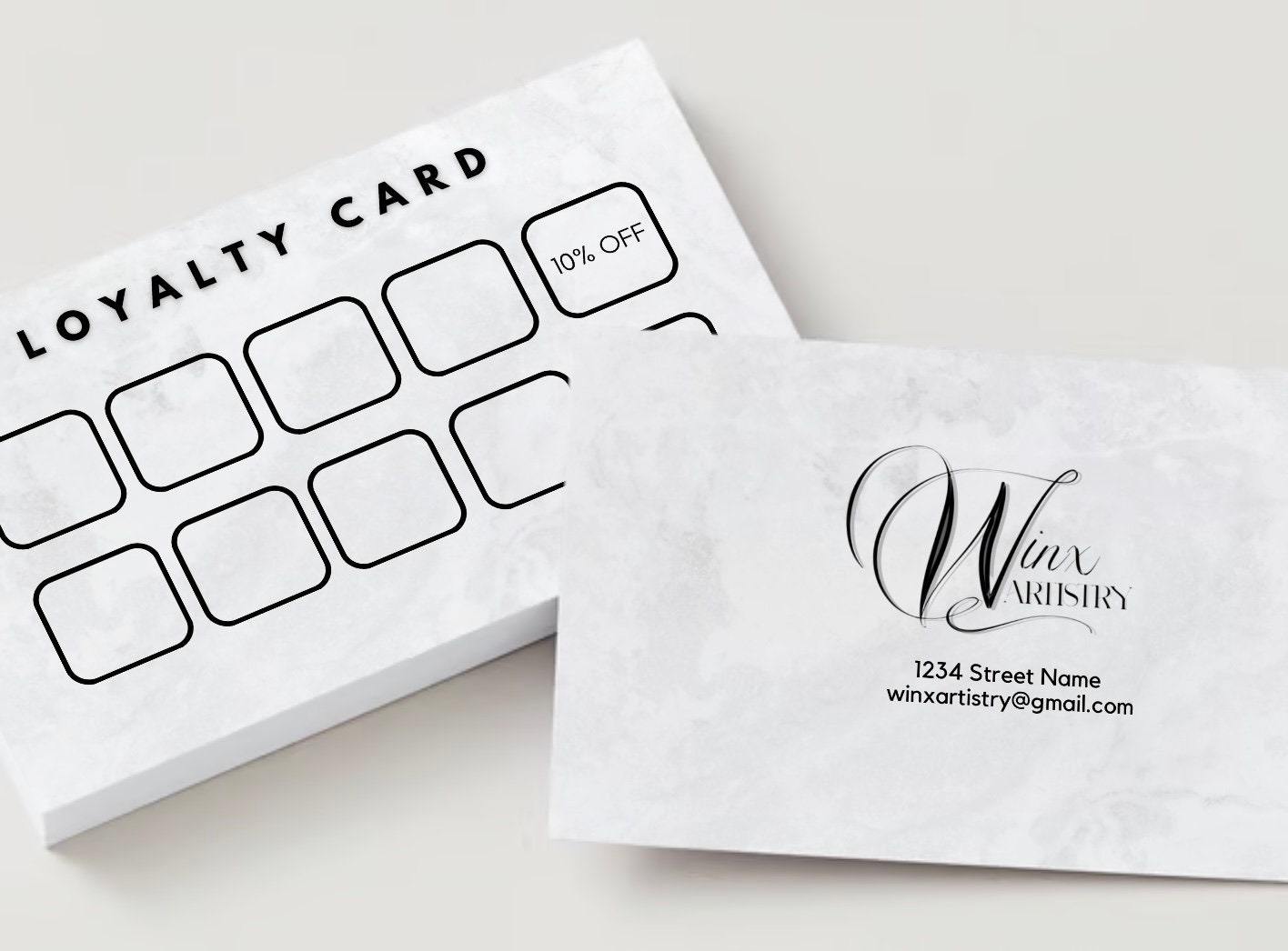 Editable Loyalty Card Template, Punch Card, Editable Rewards Card ...