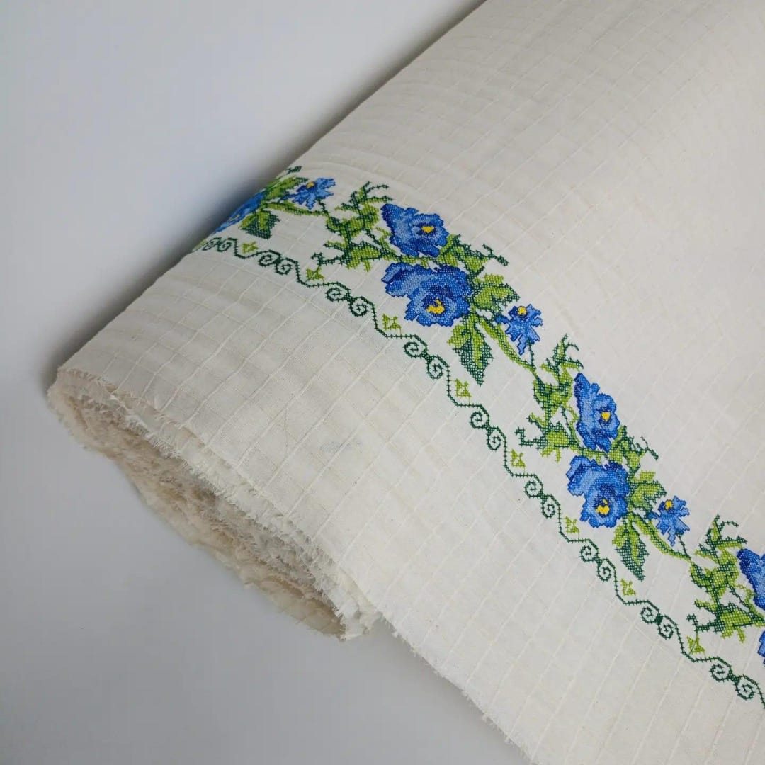 İSTASYA Buldan Cross-stitch Fabric - Etsy