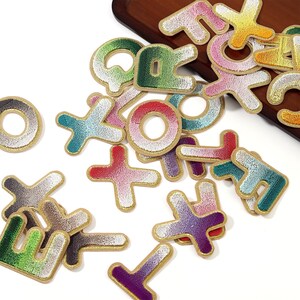 Vibrant 7-color Patches - Gradient Letter Patches, Iron-on or Sew-on ...