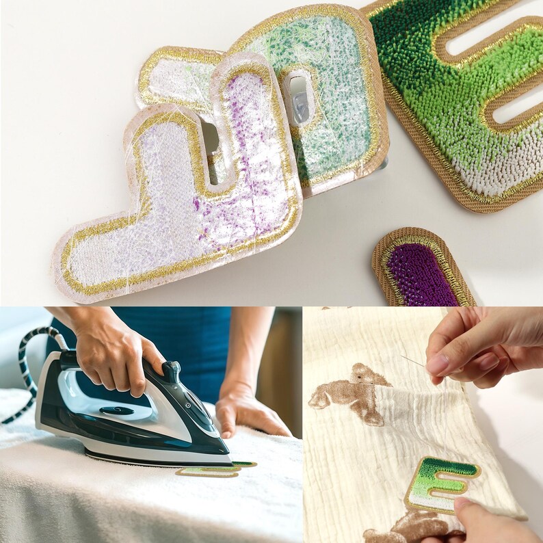 Vibrant 7-color Patches Gradient Letter Patches, Iron-on or Sew-on, for ...