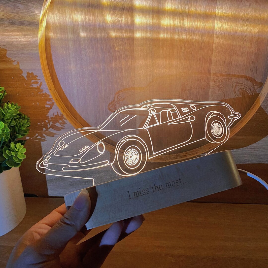Father's Day Gift for Boyfriend Car Guy Gift Custom 3D Car Night Light ...