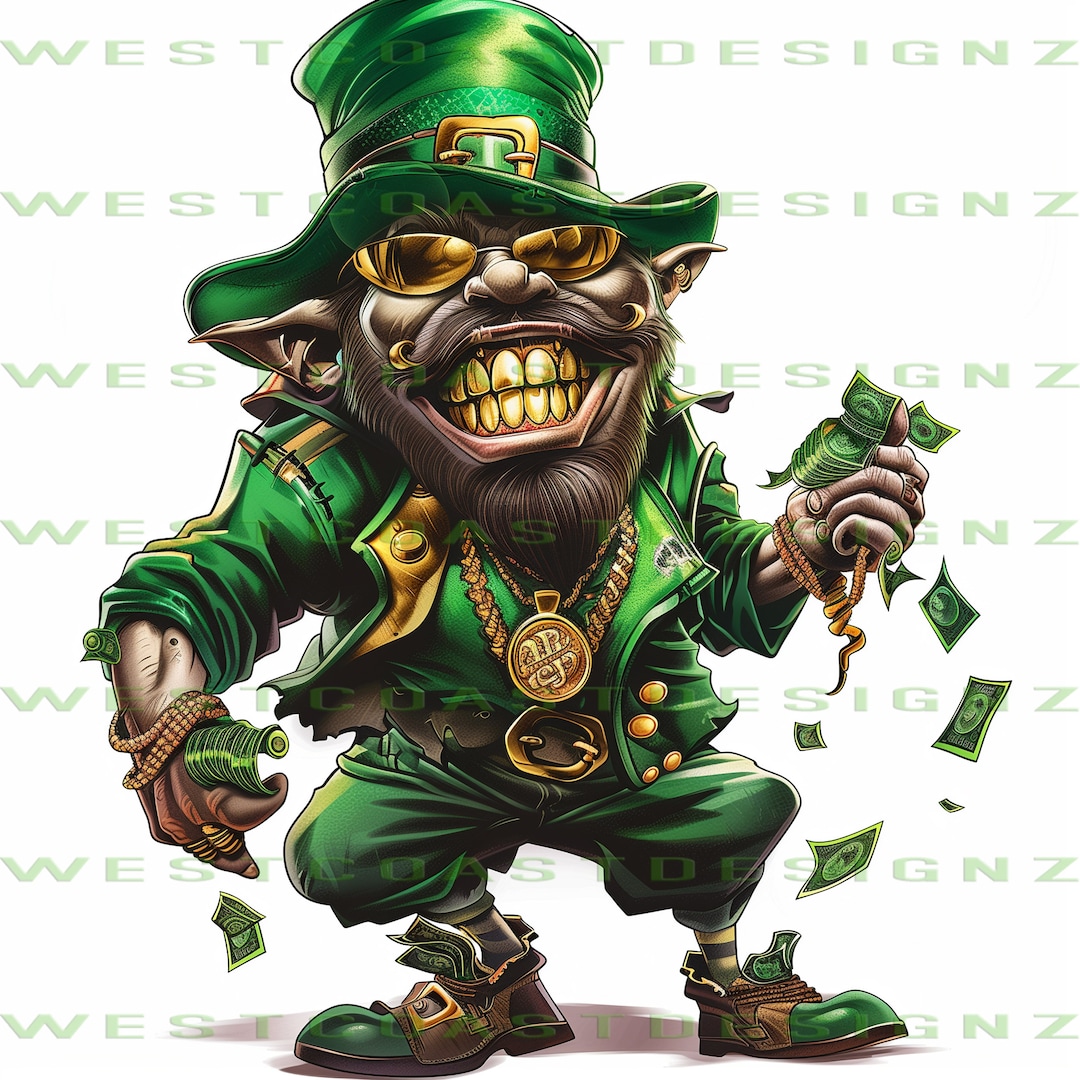 Cash Money Black Leprechaun 1, St. Patrick's Day, African American ...