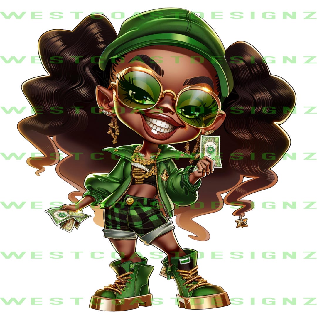 Hot Girl Leprechaun 6, African American, St. Patrick's Day, Cash Money ...