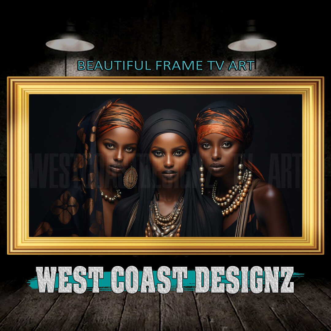 Samsung Frame TV Art, "nubianic Vibez" African American Art, Beautiful ...