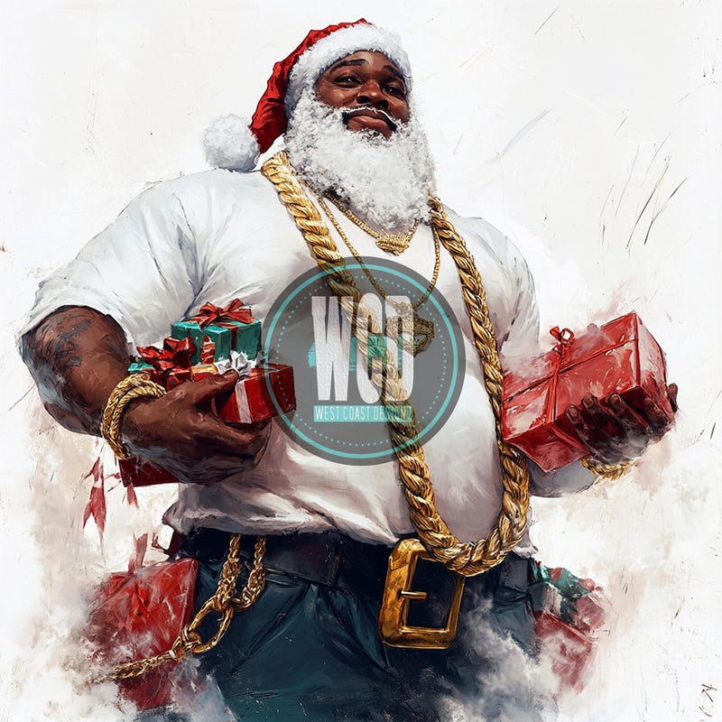 Black Santa - Etsy