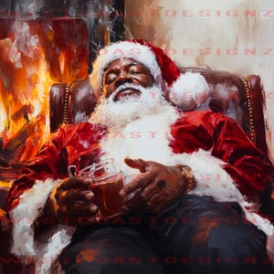 Black Santa 2, African American Santa Claus, Amazing Ai Generated Art ...