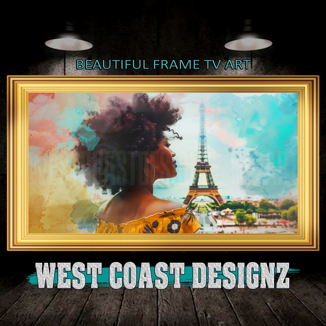 Samsung Frame TV Art, "to See Paree!" African American Art, Beautiful ...