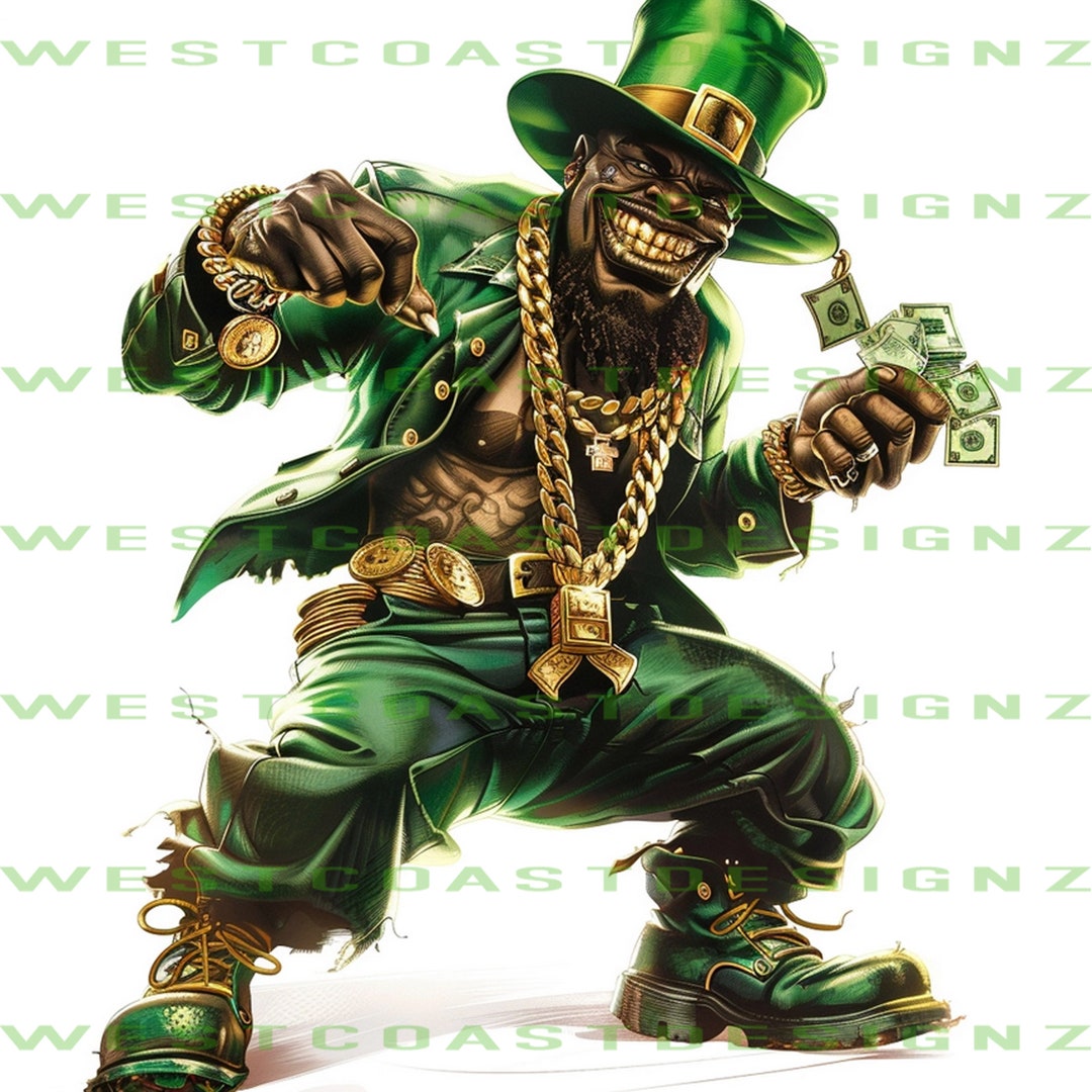 Cash Money Black Leprechaun 3, St. Patrick's Day, African American ...