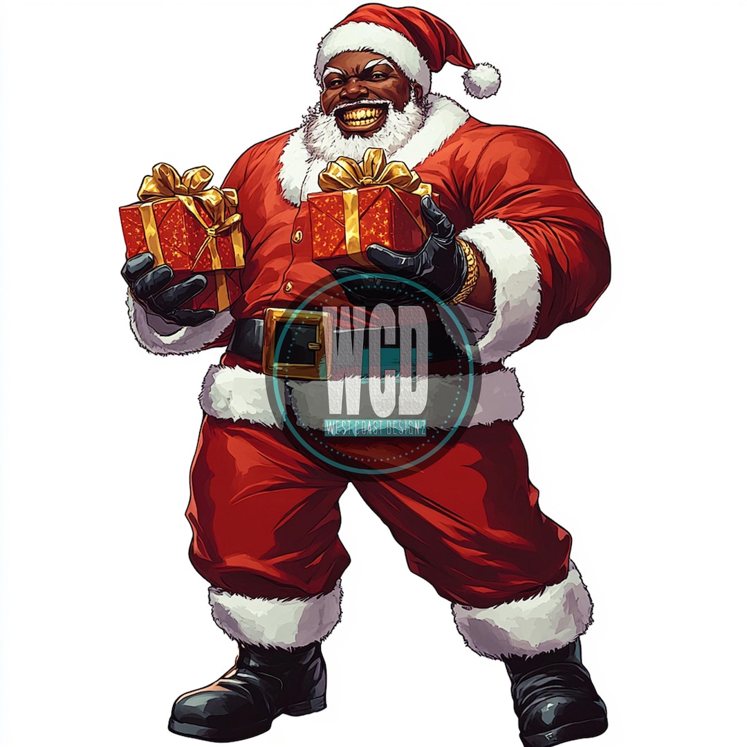 Black Santa 3, African American Santa Claus, Amazing Ai Generated Art ...