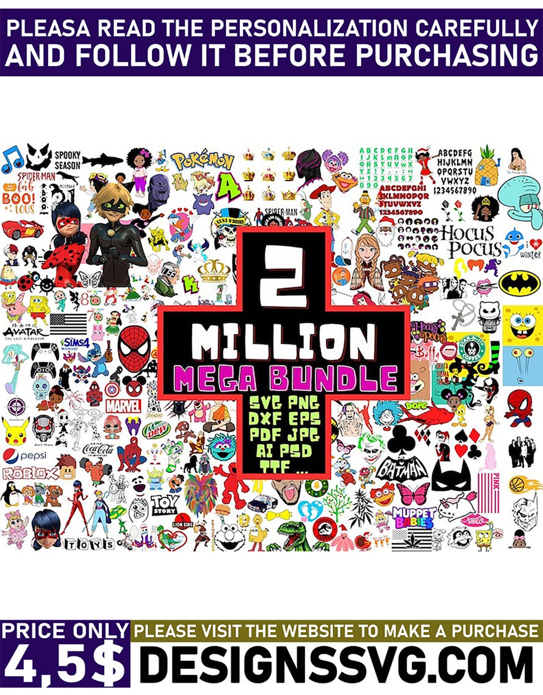 2 Million Design, 2.000.000 Svg Png Dxf Eps More.. Unique Designs ...