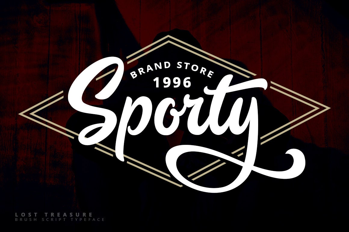 Lost Treasure Font, Retro Font, Handwritten Font, Stylish Font ...