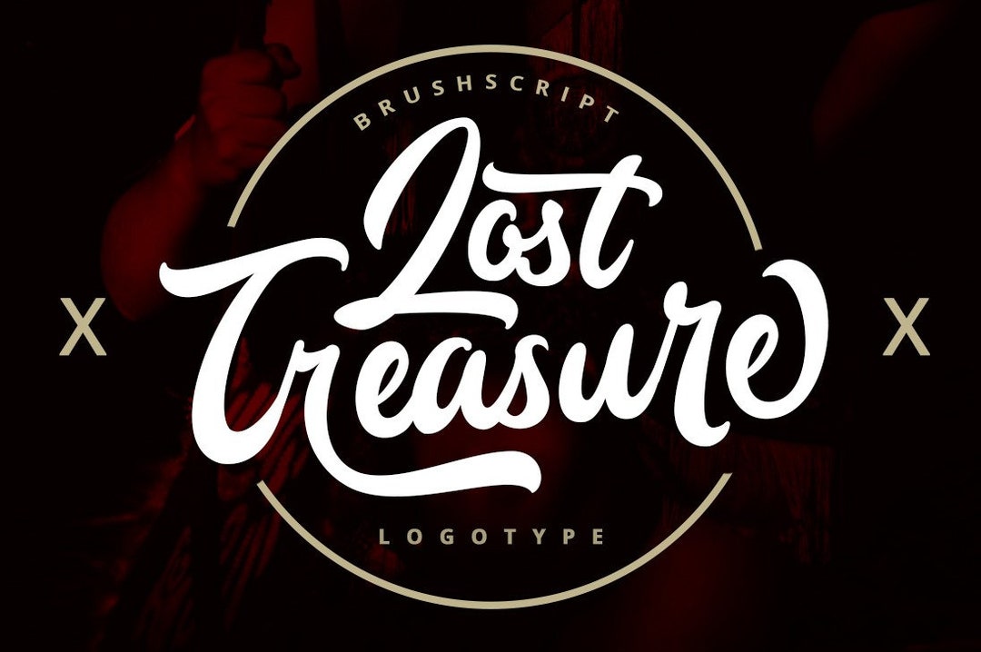 Lost Treasure Font, Retro Font, Handwritten Font, Stylish Font ...
