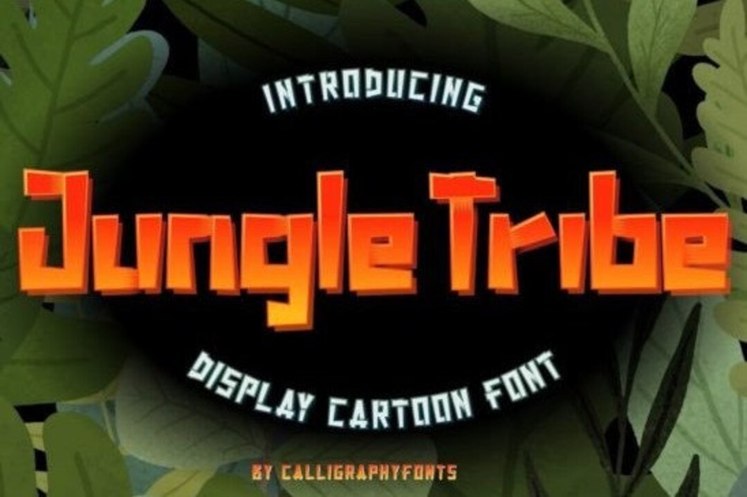 Jungle Tribe Font, Classic Font, Handwritten Font, Display Font ...