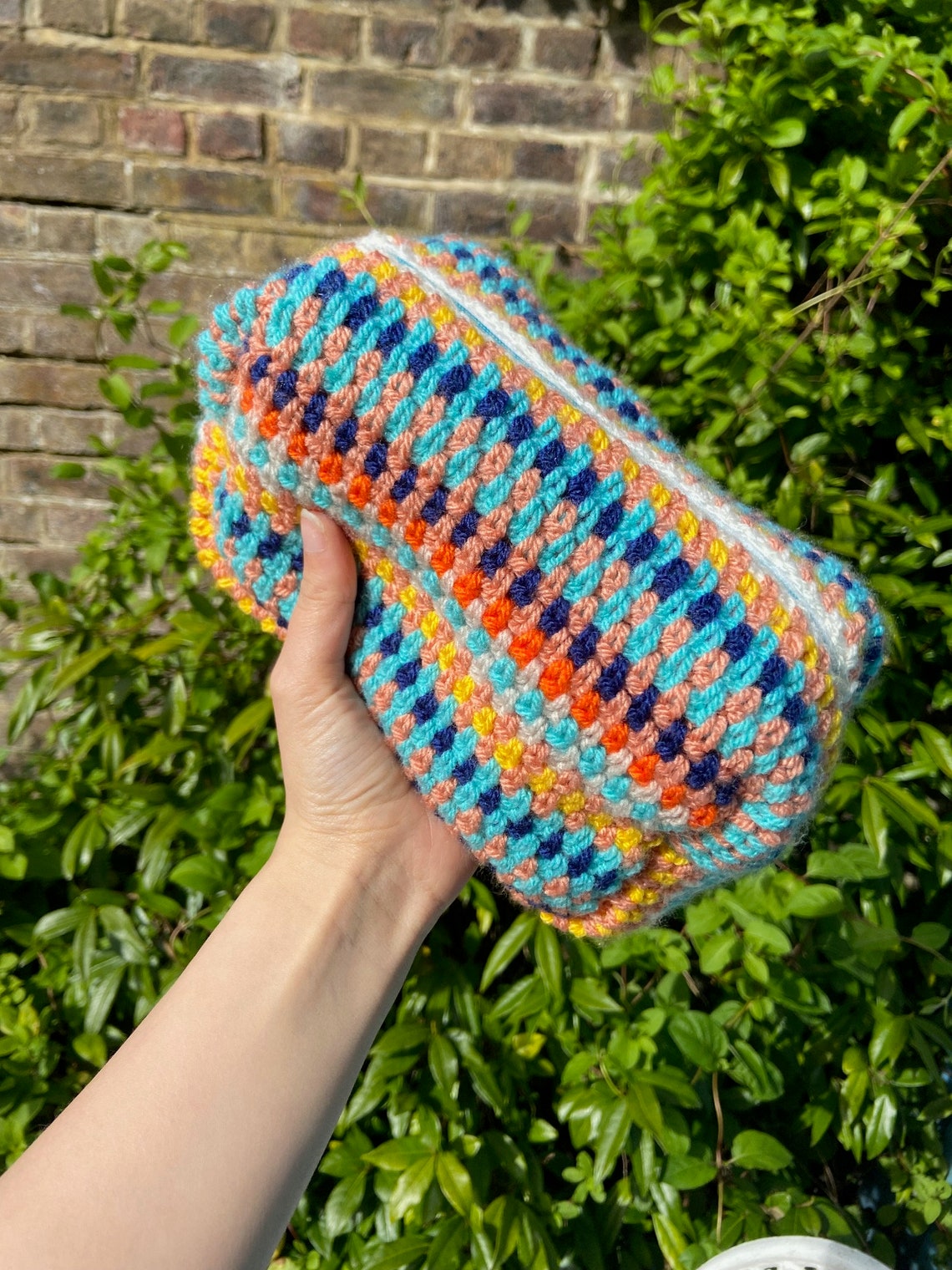 Moss Stitch Crochet Make-up Bag Pattern DIGITAL DOWNLOAD - Etsy