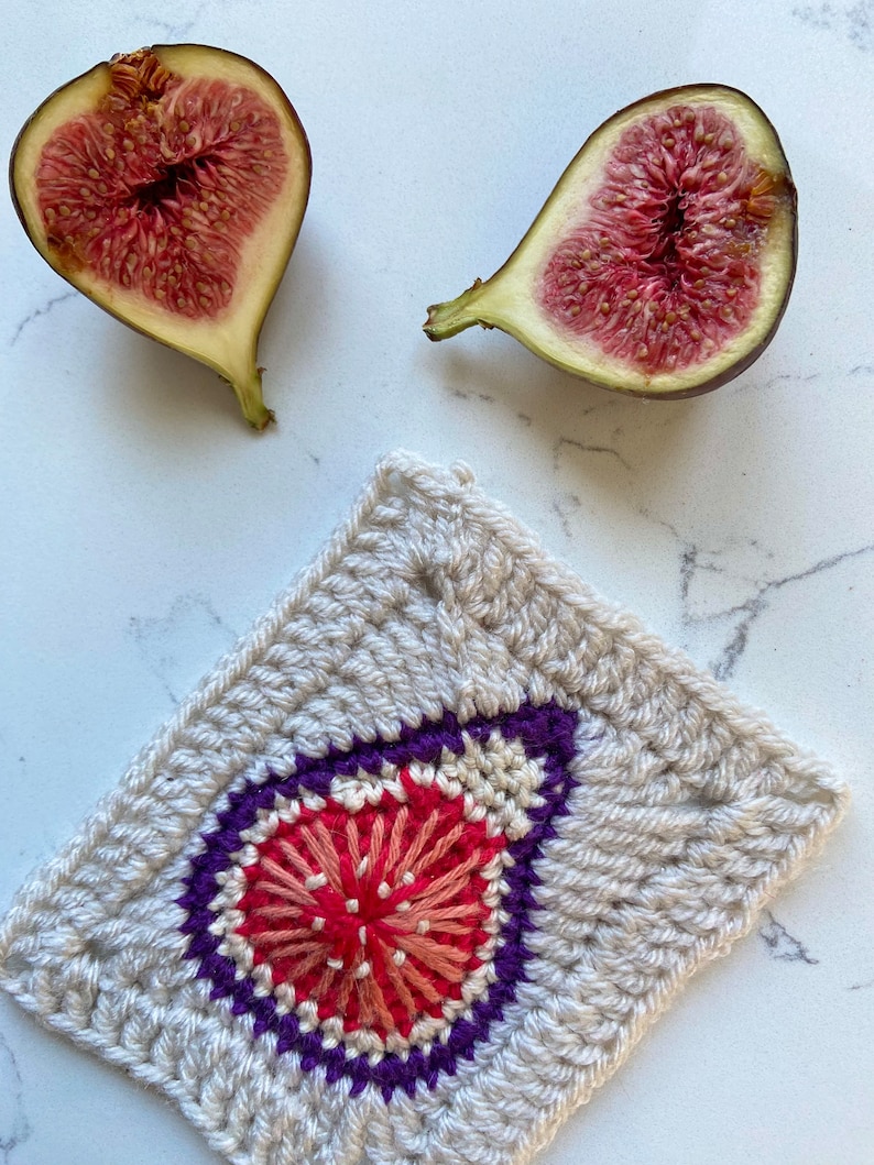 Crochet Fig Granny Square Pattern | Digital Download | PDF Pattern - Etsy