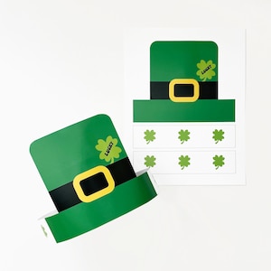Leprechaun Hat Template St Patrick's Day Printable | DIY Kids Costume ...