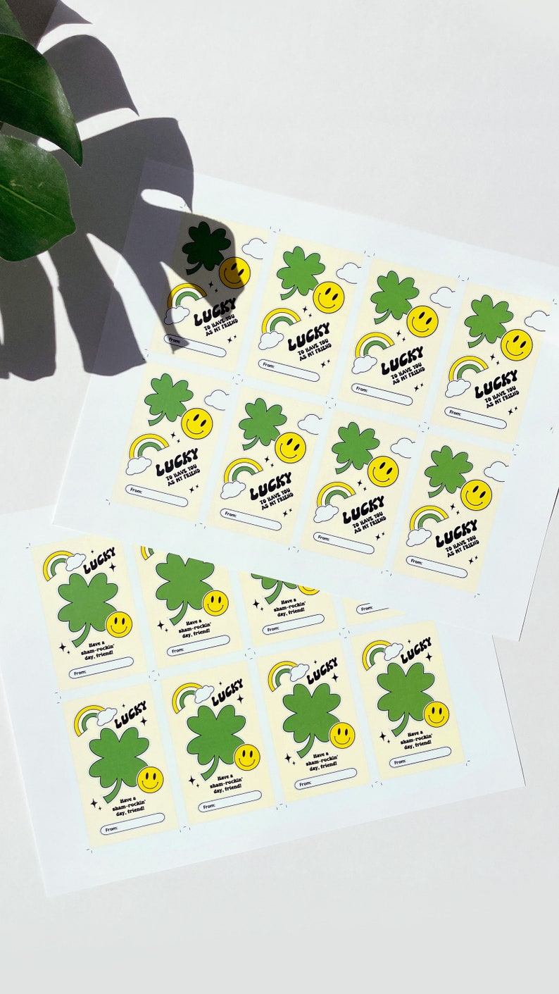 Printable St Patricks Day Gift Tag | Kid's St. Patrick's Day School ...