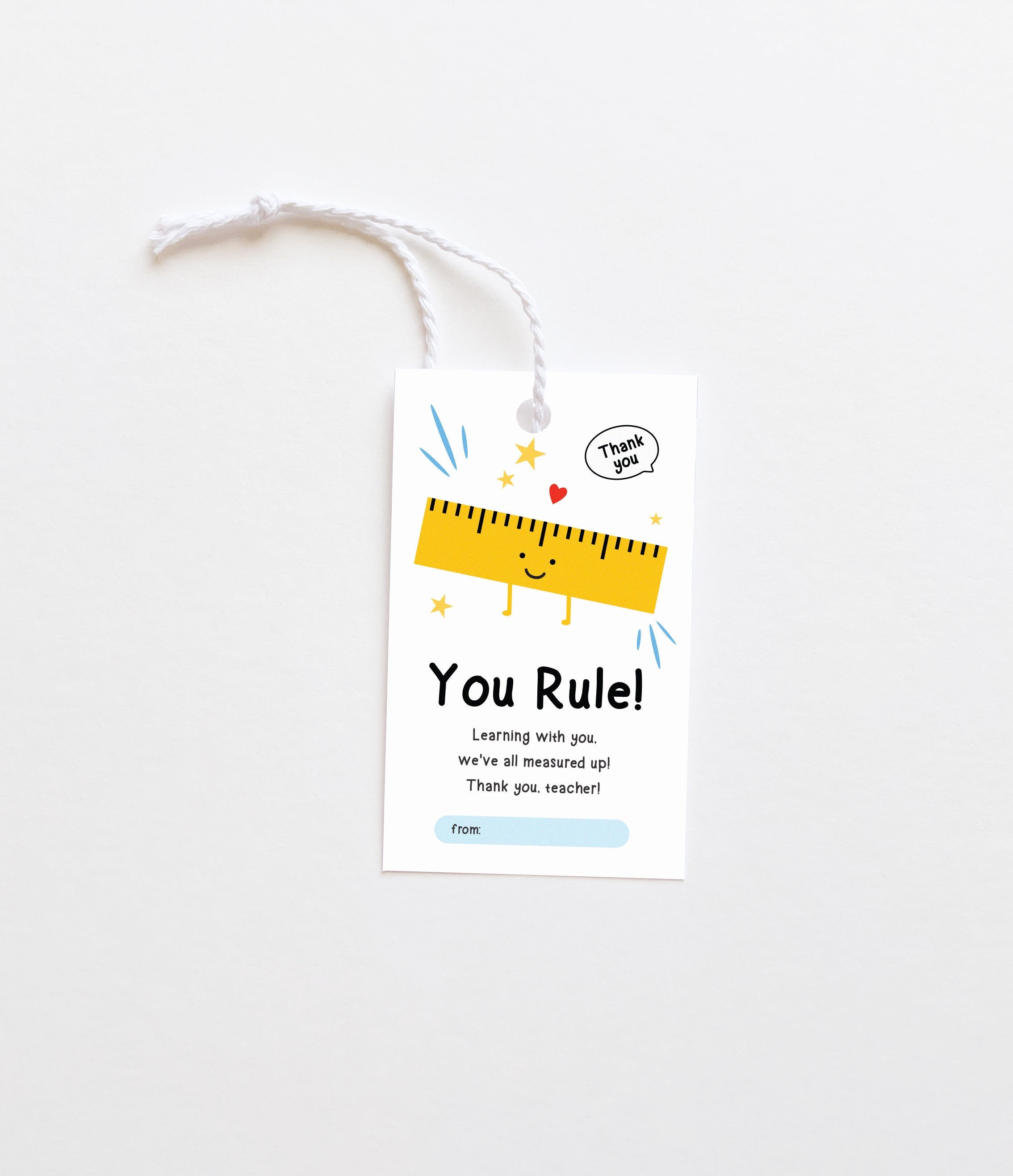 Printable Teacher Appreciation Day Tag | Gift Tags for Teacher ...