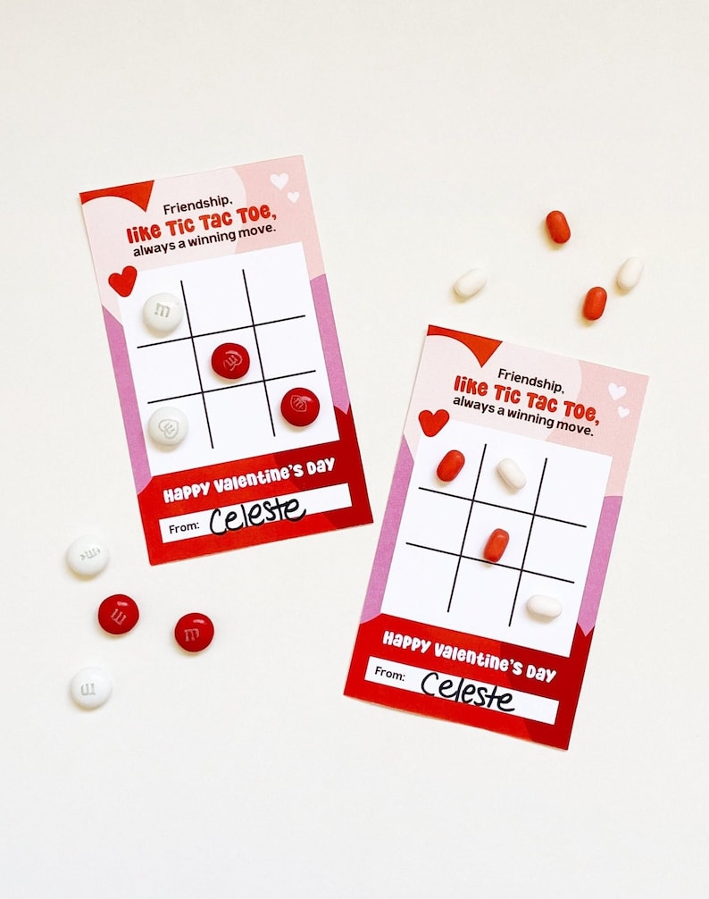 Valentine's Day Tic Tac Toe Card | Kids Classroom Game (digital ...