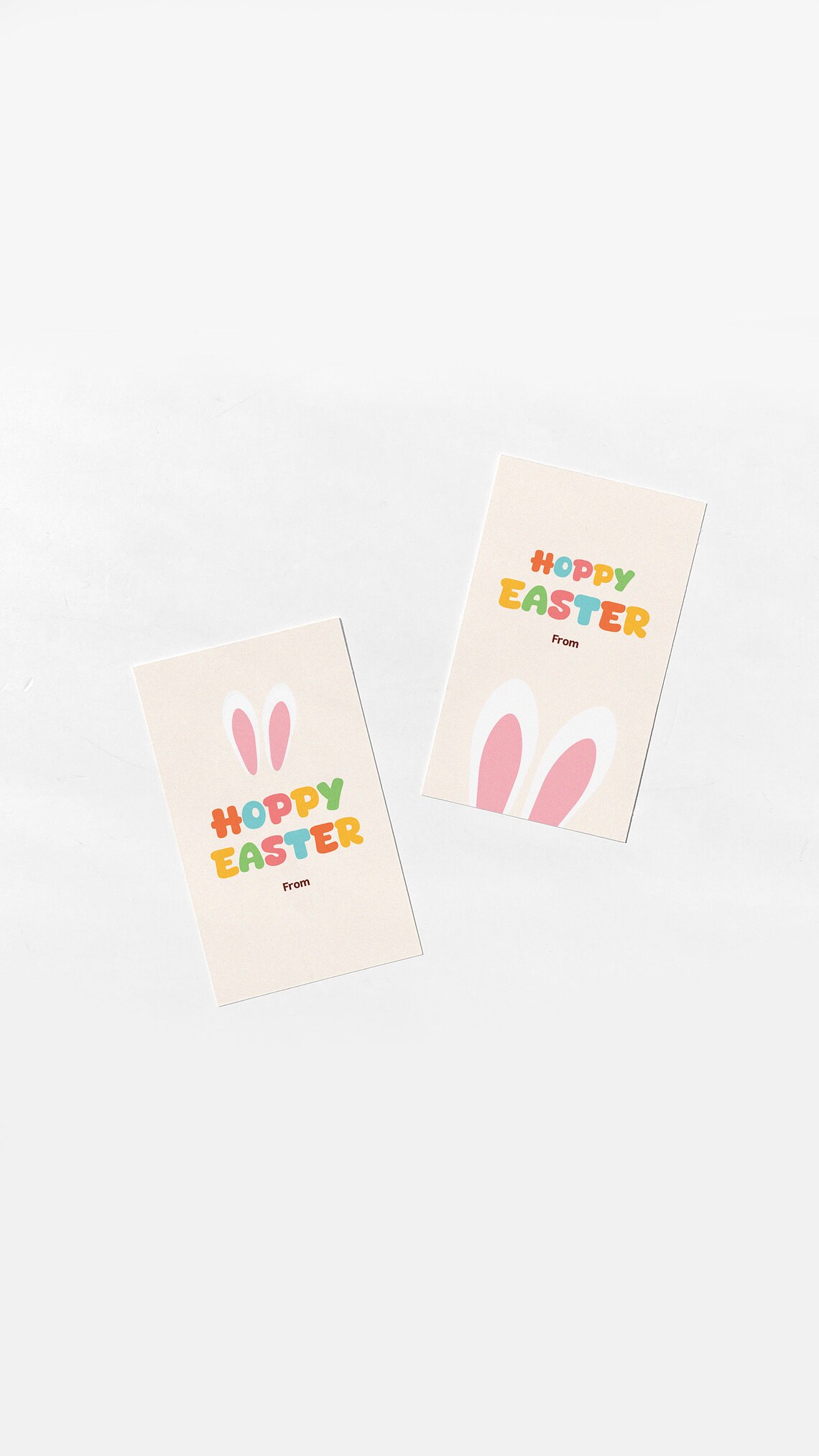 Printable Happy Easter Gift Tags | Cookie Tags for Easter Basket | Cute ...