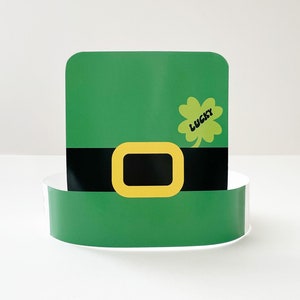 Leprechaun Hat Template St Patrick's Day Printable | DIY Kids Costume ...